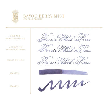 38ml Fountain Pen Ink - Bayou Berry Mist – Kenro Industries